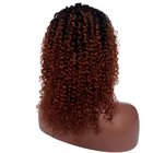 Afro Kinky Curly Brazilian Virgin Human Hair Lace Front Wigs for Women1b/#30 Two-Toned