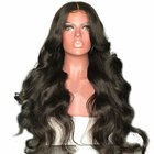 Full Lace 360 Human Hair Wigs Body Wave Natural Color Brazilian Remy Hair Medium Cap